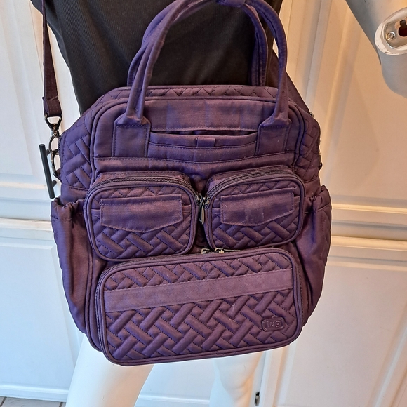 lug | Bags | Lug Purple Mini Puddle Jumper Quilted Travel Backpack ...